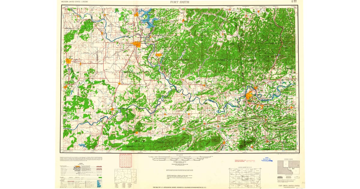 1960s Maps of Featherston, OK | Pastmaps