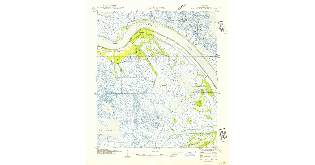 1950s Maps of Olga, LA | Pastmaps