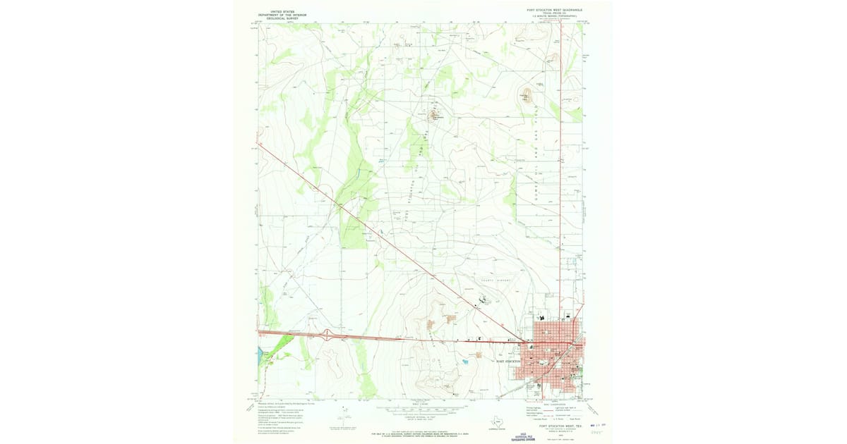 1970s Maps of Fort Stockton, TX | Pastmaps