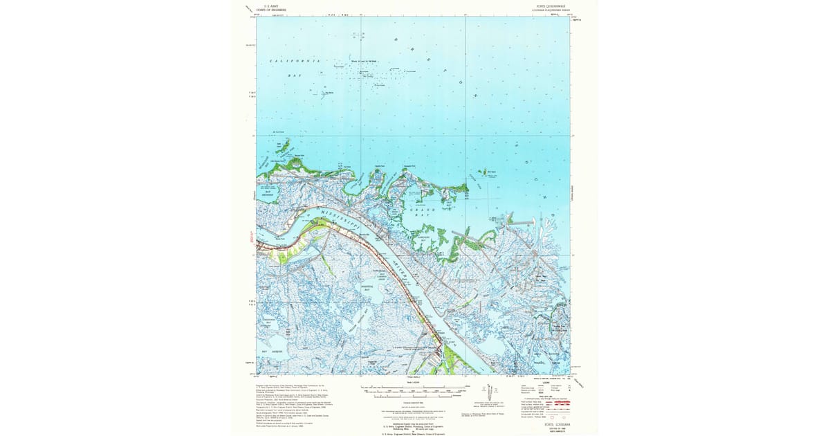 1960s Maps of Fort Jackson, LA | Pastmaps