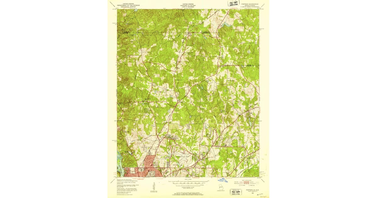 1950s Maps of Flat Rock Estates, Columbus | Pastmaps
