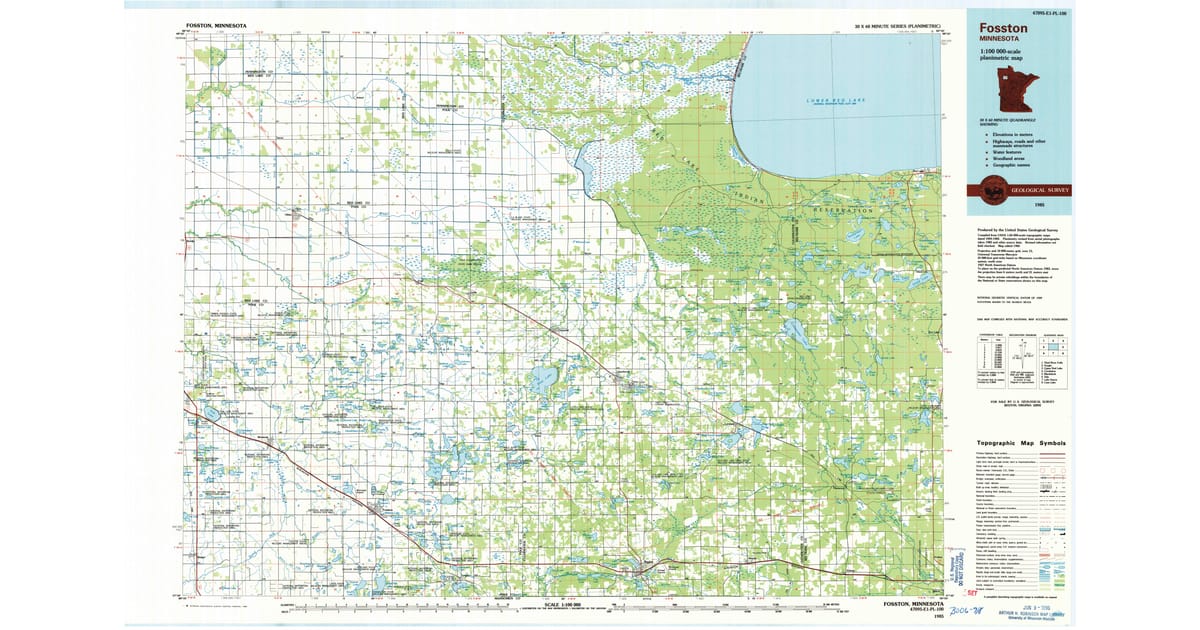 1980s Maps of Pinewood, MN | Pastmaps