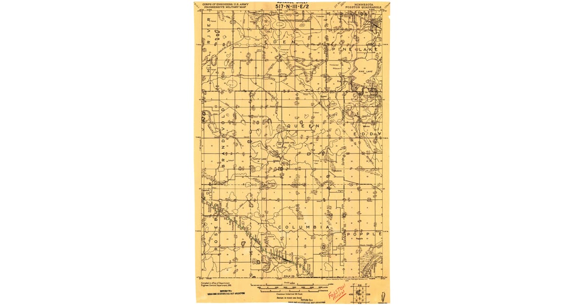 Old Maps of Fosston, MN for Genealogy | Pastmaps