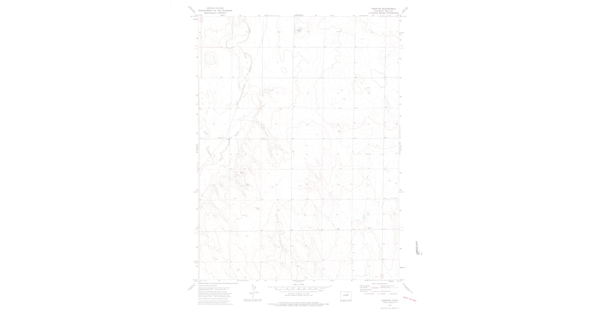 1972 Map of Fosston, Weld County, CO — High-Res | Pastmaps
