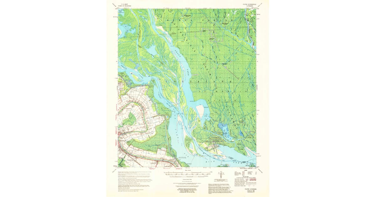 1950s Maps of Oxford, LA | Pastmaps