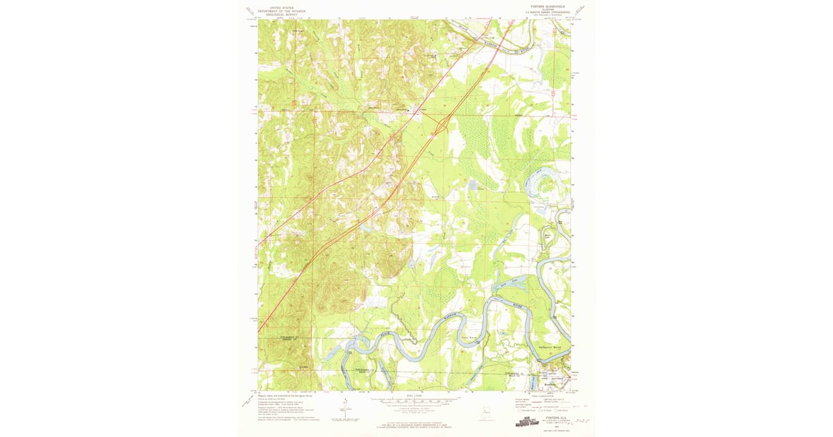 1960s Maps of Moundville, AL | Pastmaps