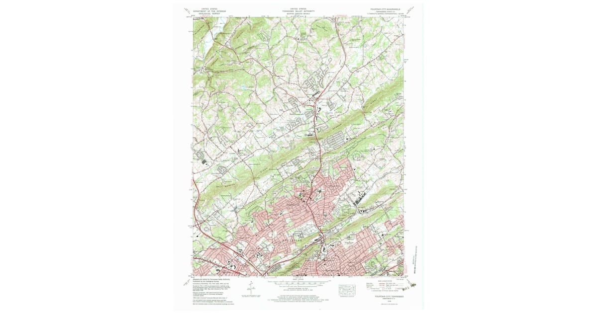 1970s Maps of Beverly Acres, TN | Pastmaps