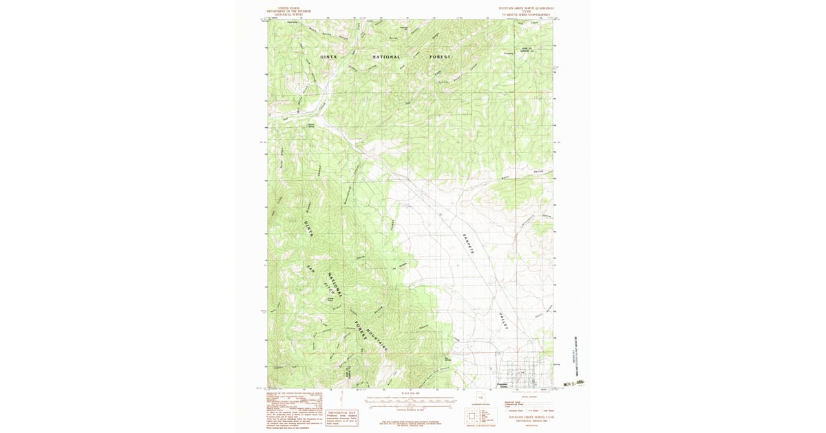 1983 Map of Fountain Green North, Juab County, UT — High-Res | Pastmaps