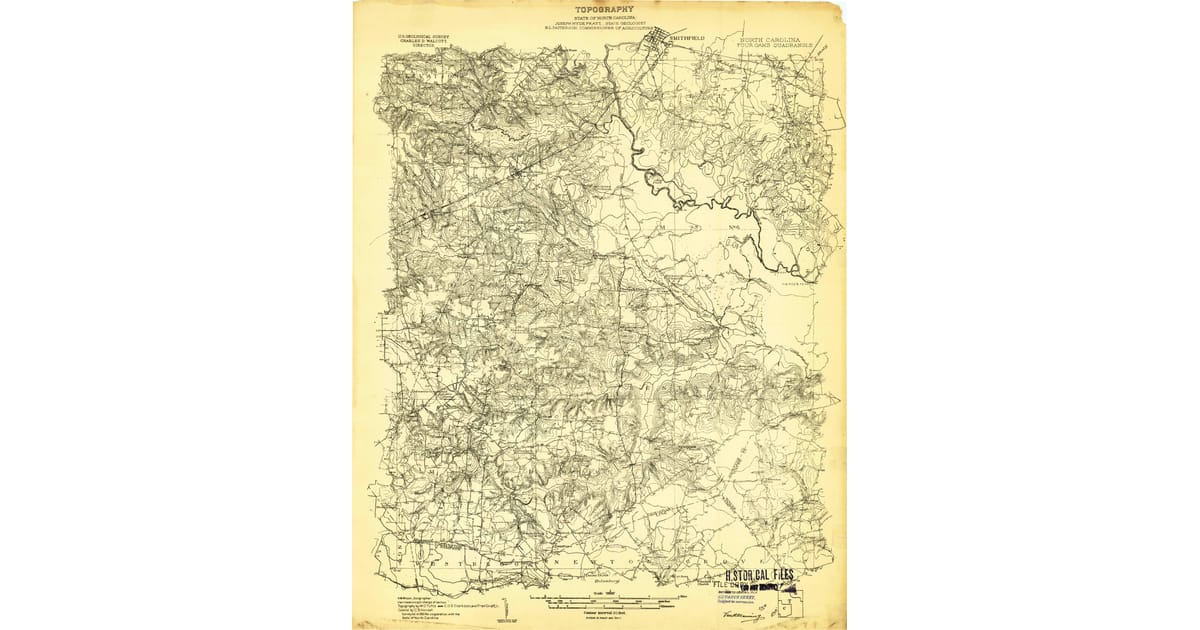 Old Maps of Glenwood Crossroads, NC | Pastmaps
