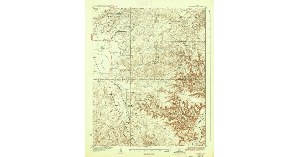 1936 Map of Fourways, Moore County, TX — High-Res | Pastmaps