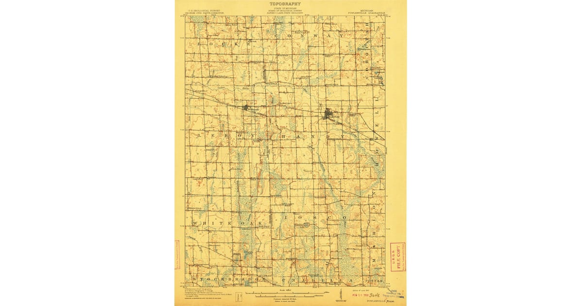 1910s Maps of Michigan | Pastmaps