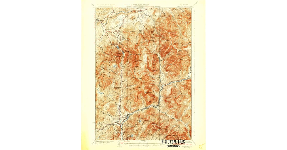 1932 Map of Franconia, Grafton County, NH — High-Res | Pastmaps