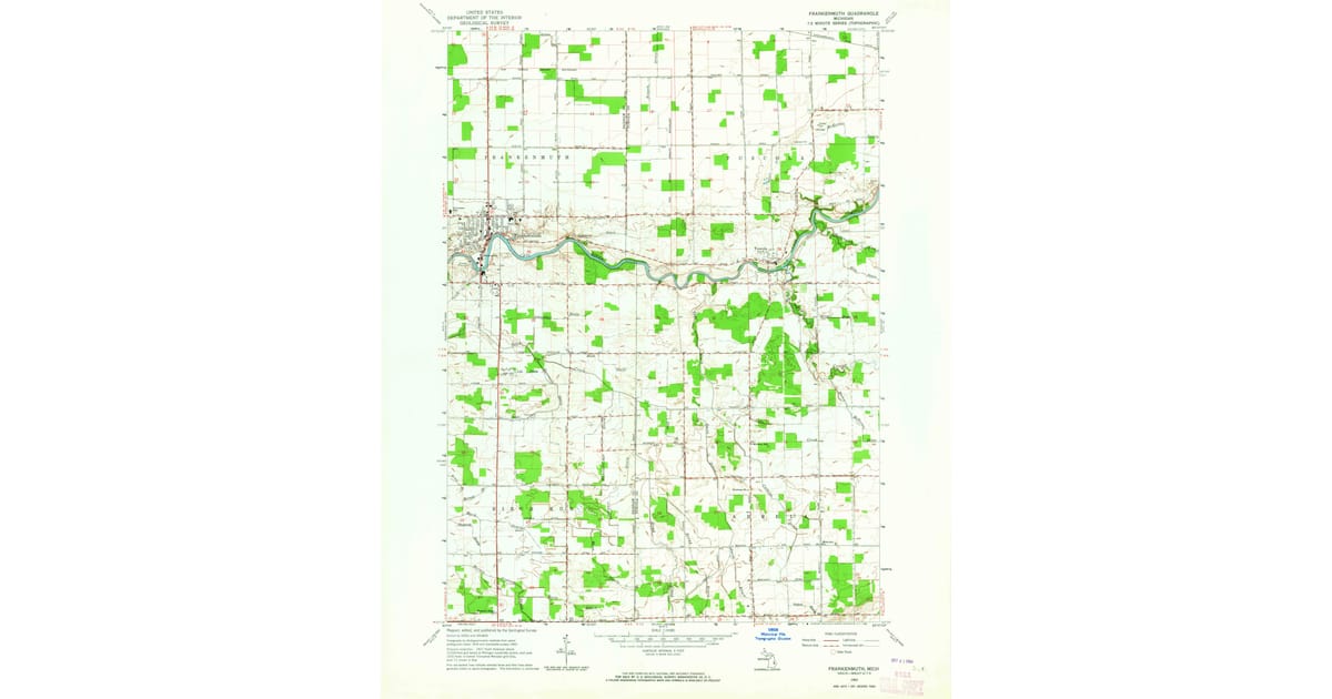 1963 Map of Frankenmuth, MI — High-Res | Pastmaps