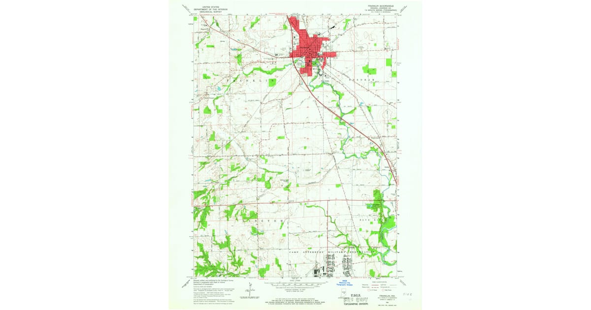 1960s Maps of Johnson County, IN | Pastmaps