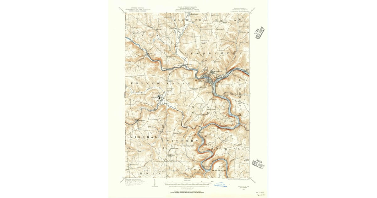 Old Maps of Cooperstown, Venango County | Pastmaps
