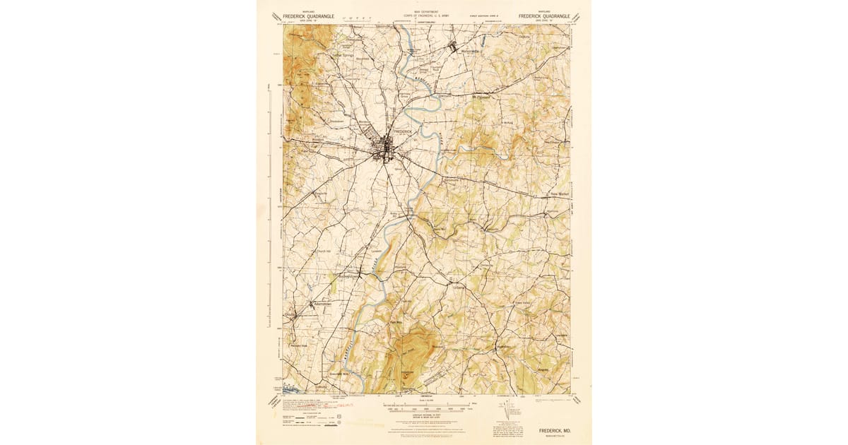 1940s Maps of Land of Promise, Frederick County | Pastmaps