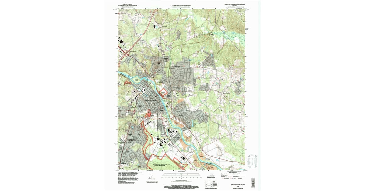 1990s Maps of Doswell Field, Fredericksburg | Pastmaps