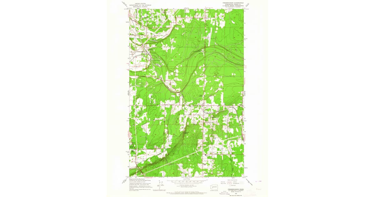 1959 Map of Frederickson, WA — High-Res | Pastmaps