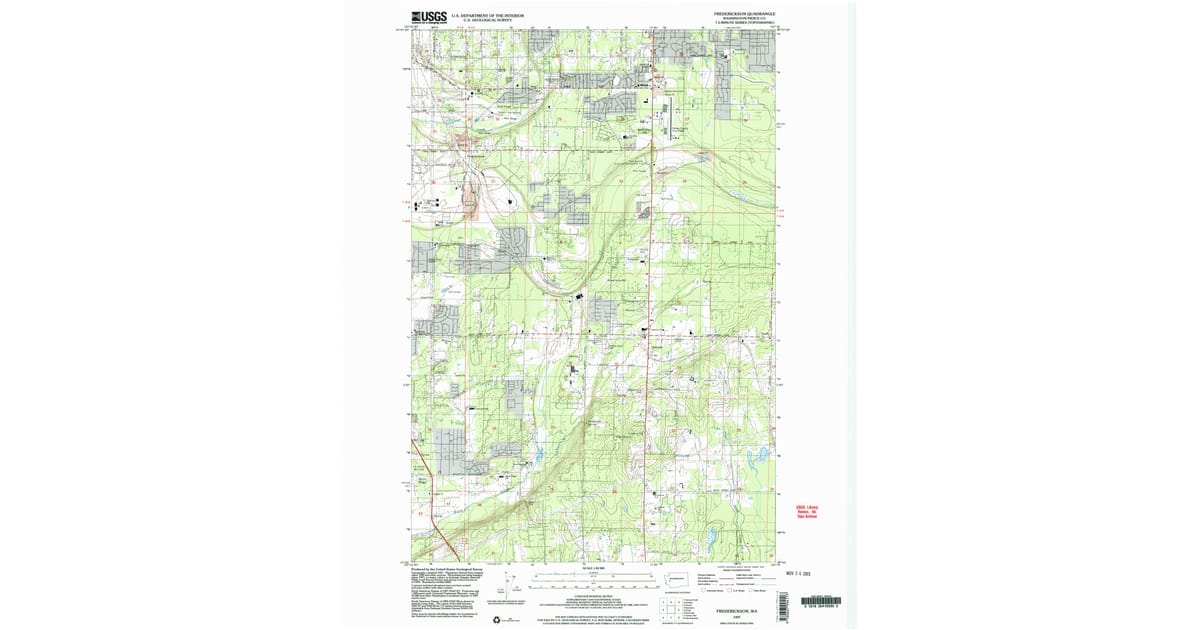 1997 Map of Frederickson, WA — High-Res | Pastmaps