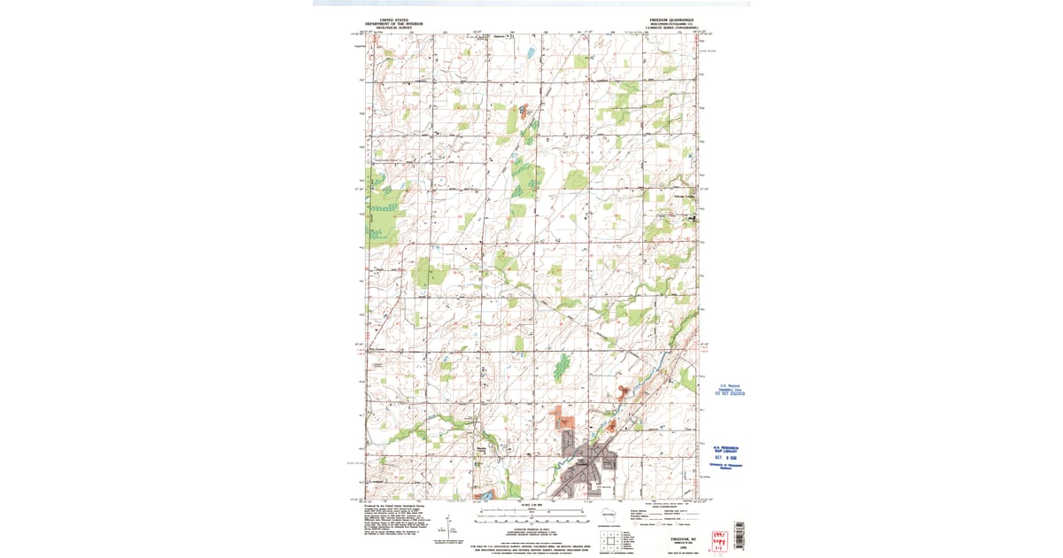 1990s Maps of Freedom, WI | Pastmaps