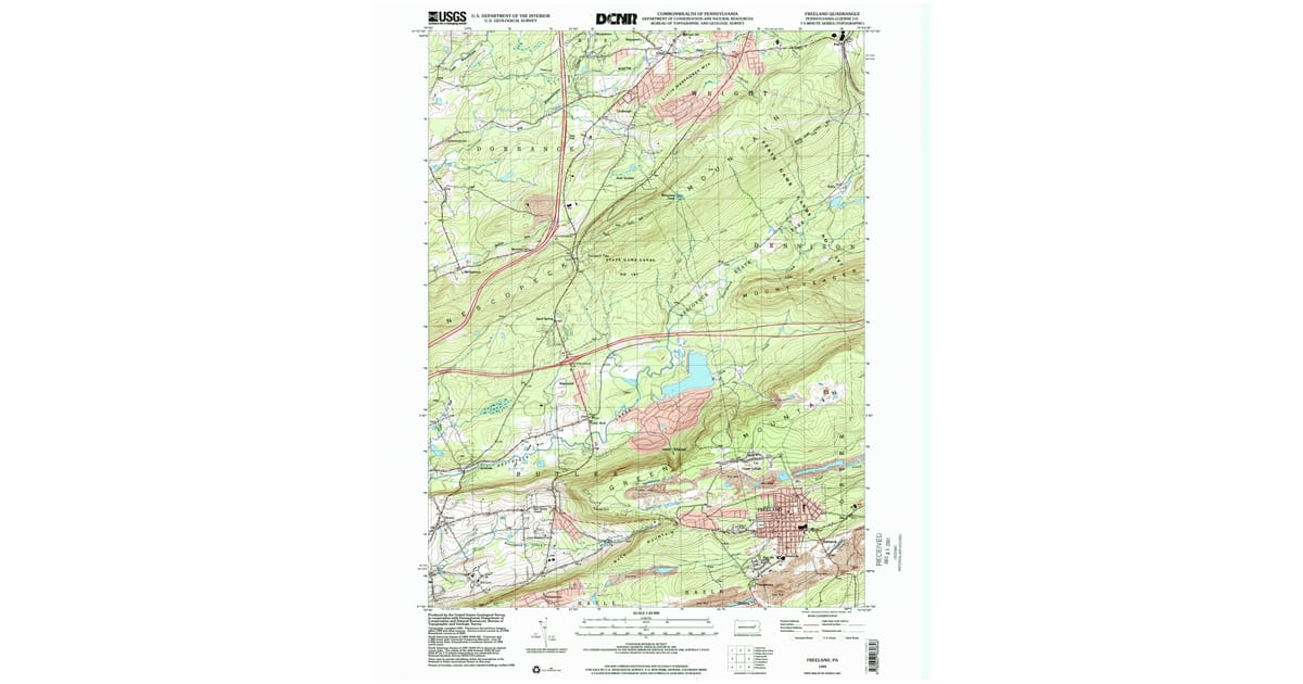 1999 Map of Freeland, PA — High-Res | Pastmaps