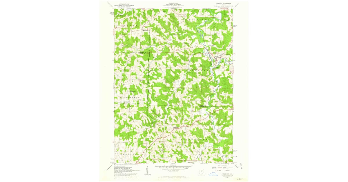 1961 Map of Freeport, OH — High-Res | Pastmaps
