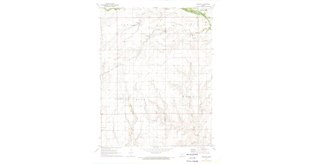 1971 Map of Freeport, Harper County, KS — High-Res | Pastmaps