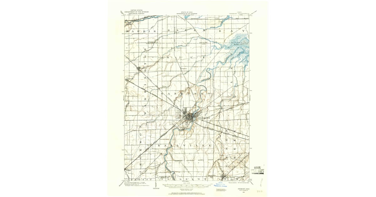 Old Maps of Green Creek, OH for Genealogy | Pastmaps