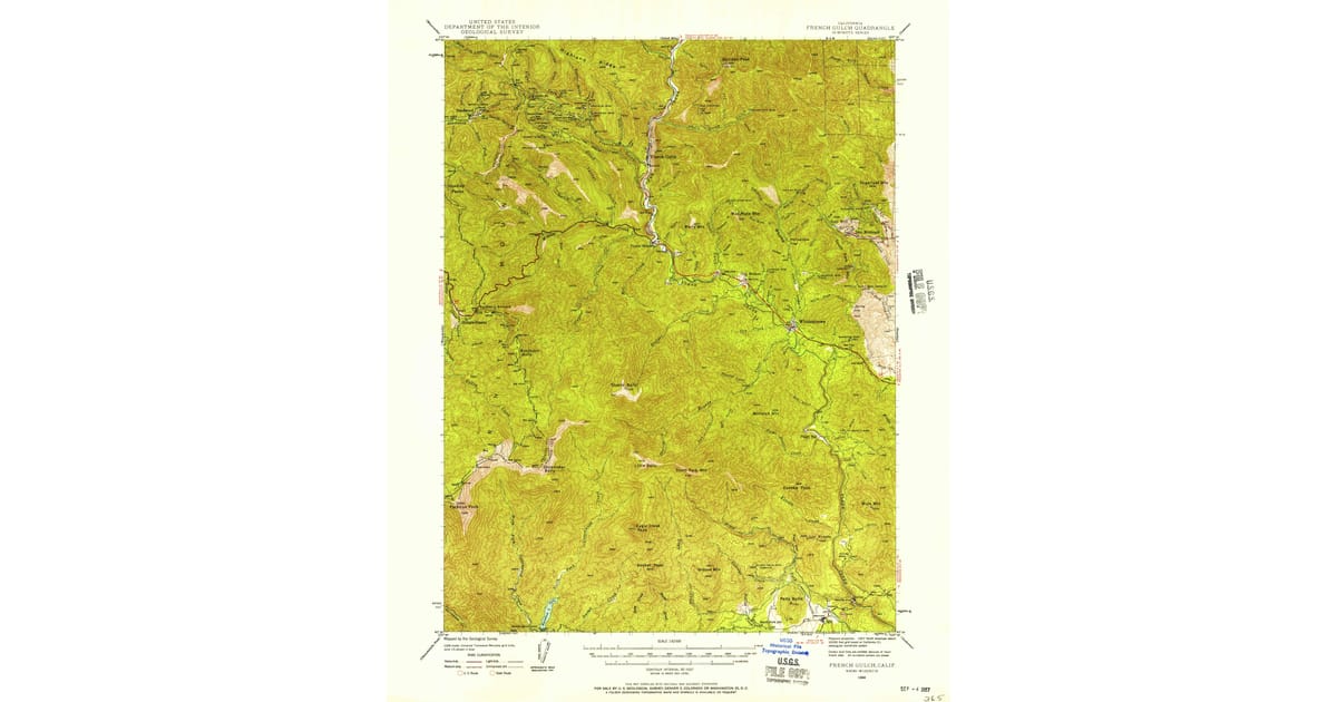 1940s Maps of Trinity County, CA | Pastmaps