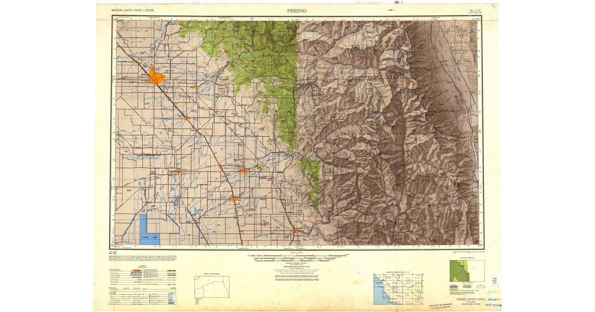1948 Map of Fresno, CA — High-Res | Pastmaps