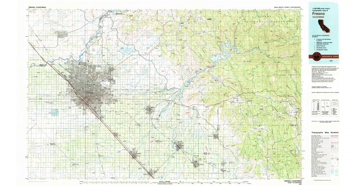 1980s Maps of Madera Ranchos, CA | Pastmaps