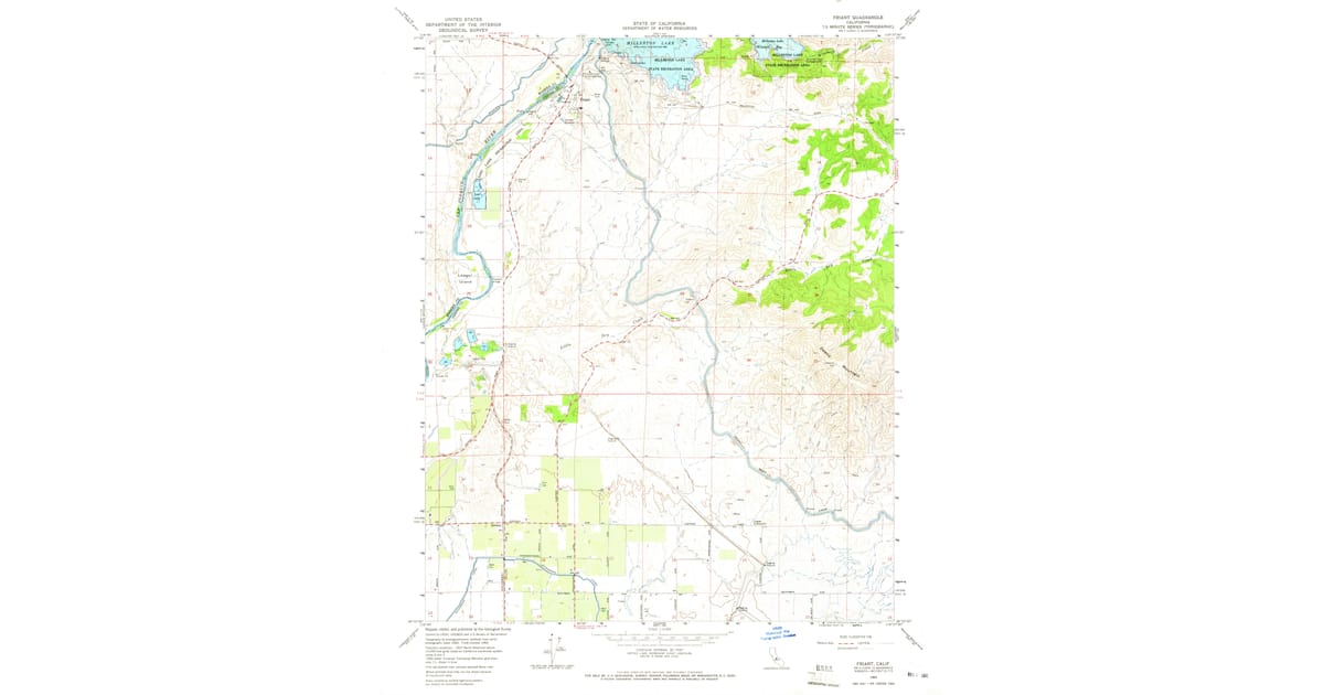 1964 Map of Friant, CA — High-Res | Pastmaps