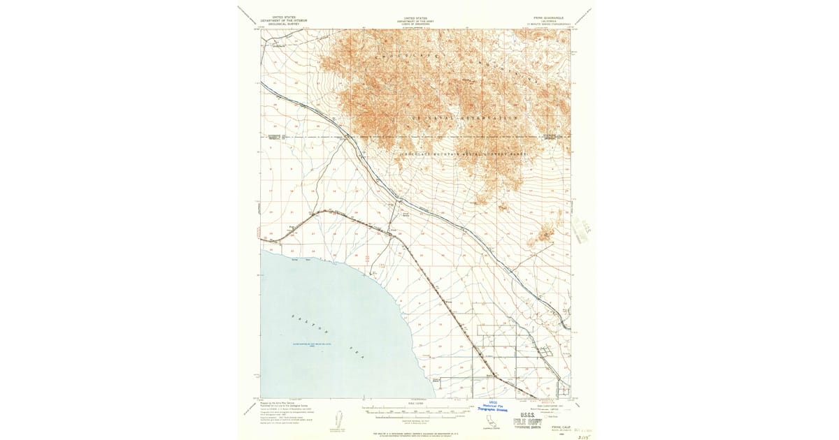 Old Maps of Bombay Beach, CA | Pastmaps