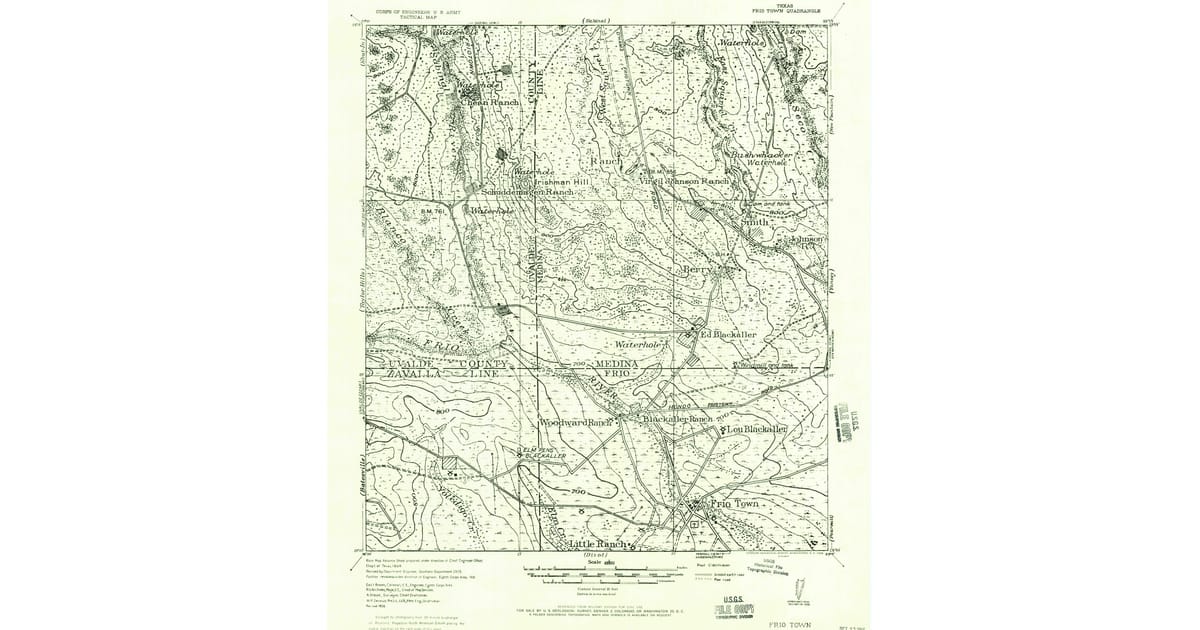 Old Maps of Medina County, TX | Pastmaps