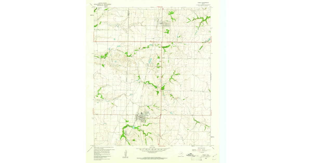 1960s Maps of Prosper, TX | Pastmaps