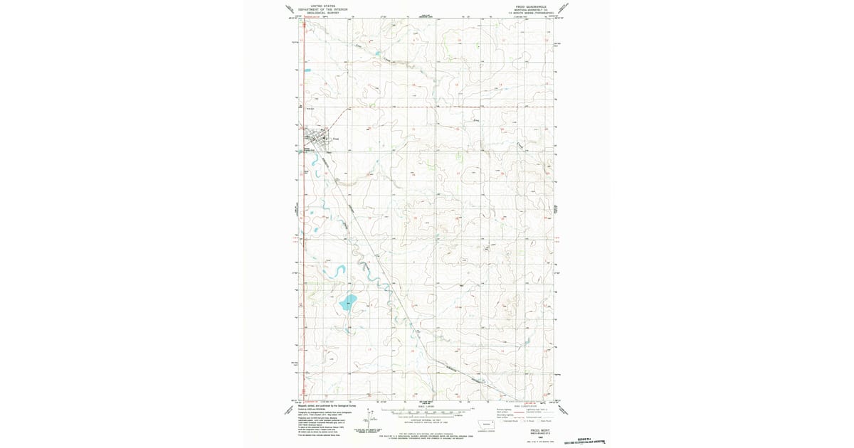 1983 Map of Froid, MT — High-Res | Pastmaps