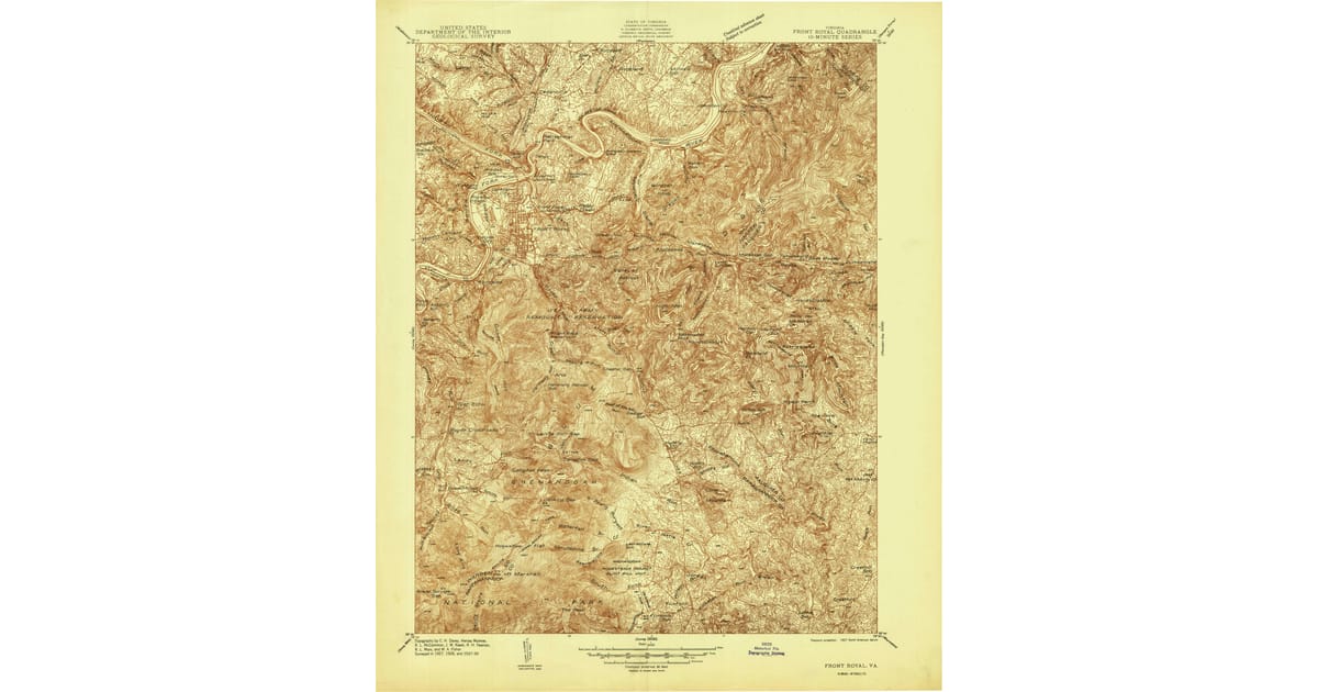 1939 Map of Front Royal, VA — High-Res | Pastmaps