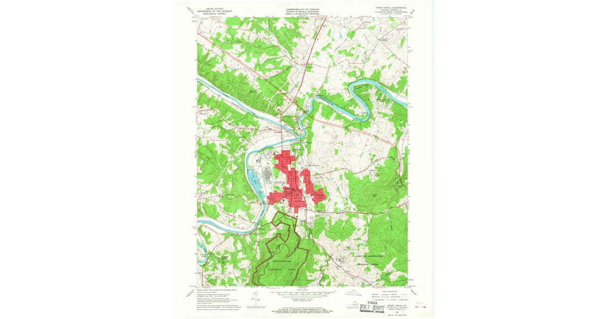 1960s Maps of Front Royal, VA | Pastmaps
