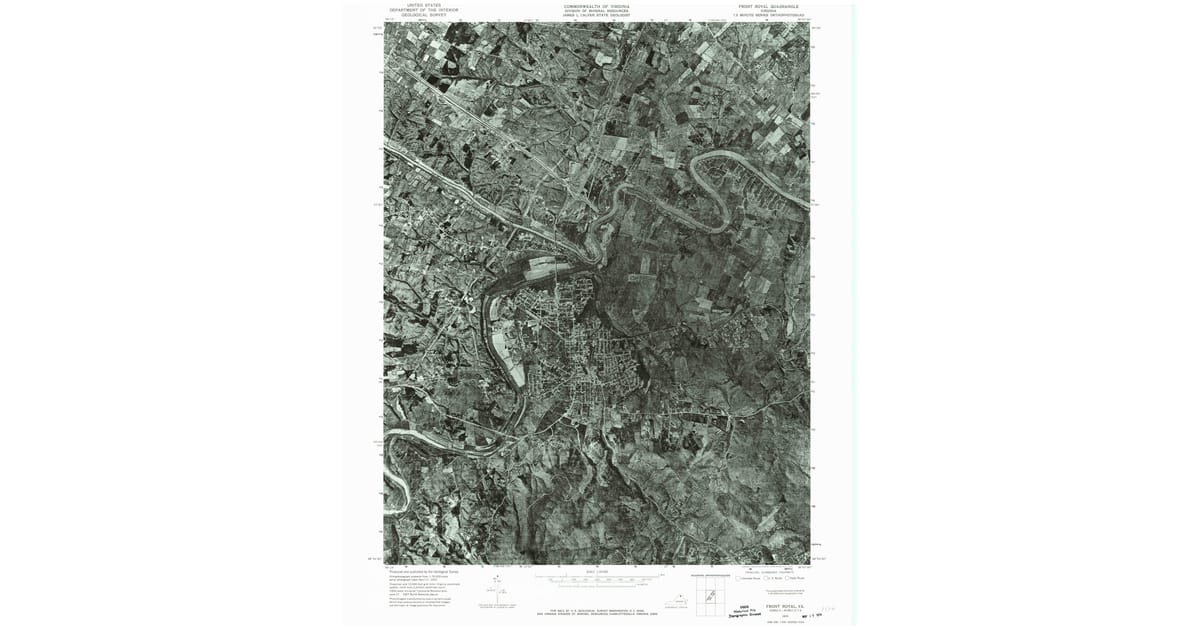 1972 Map of Front Royal, VA — High-Res | Pastmaps