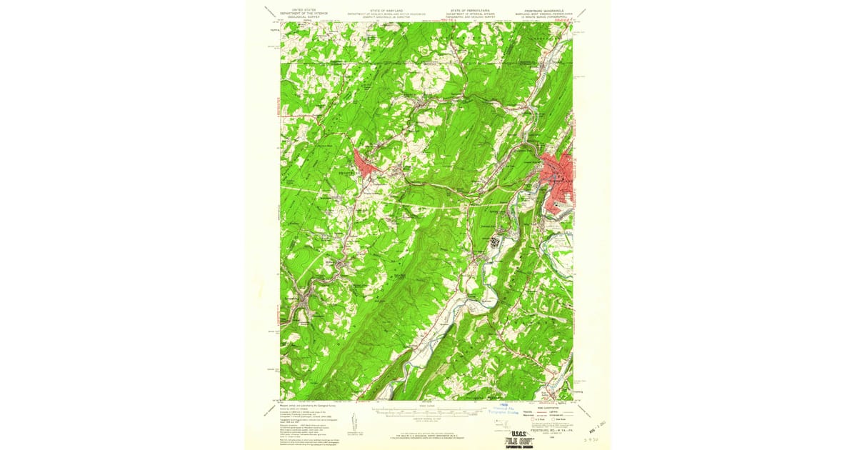 1950s Maps of Larimer Township, PA | Pastmaps