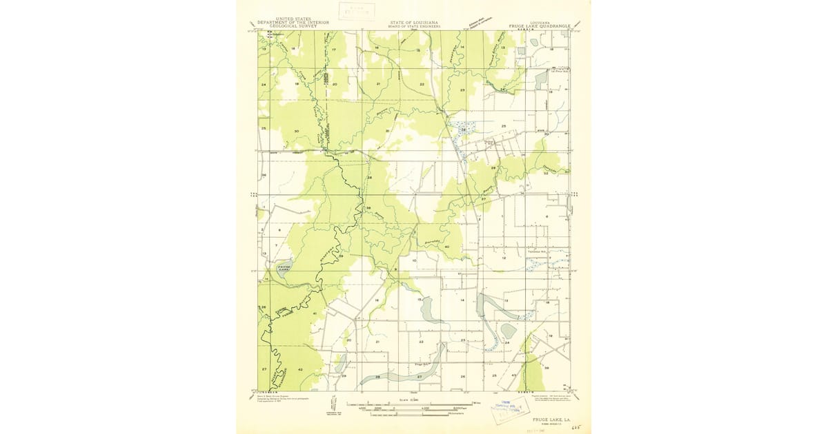 1940s Maps of Duralde, LA | Pastmaps