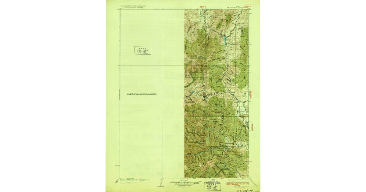 1928 Map of Ft. Douglas, Salt Lake County, UT — High-Res | Pastmaps