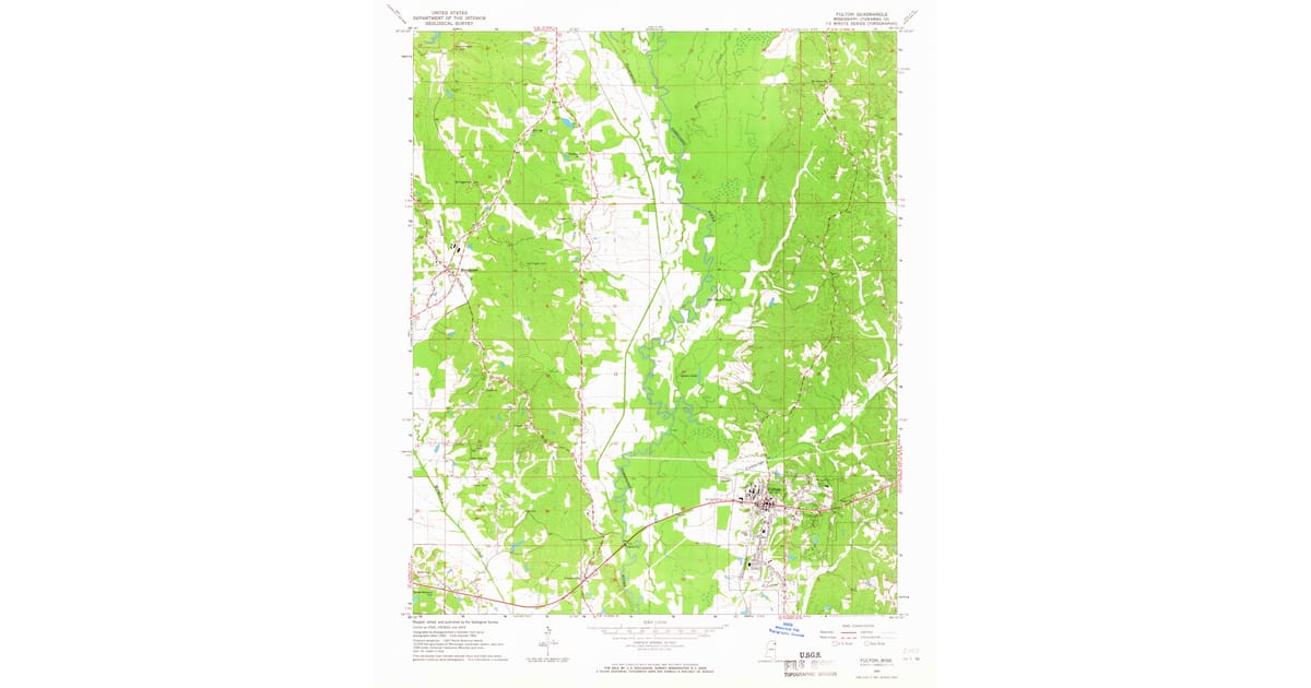 1965 Map of Fulton, MS — High-Res | Pastmaps