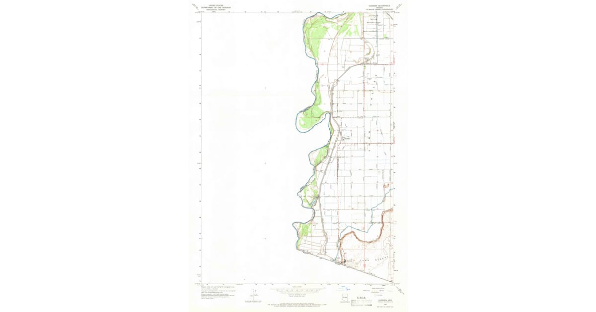 1965 Map of Gadsden, AZ — High-Res | Pastmaps