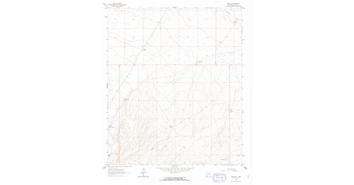 1963 Map of Gage SE, Luna County, NM — High-Res | Pastmaps