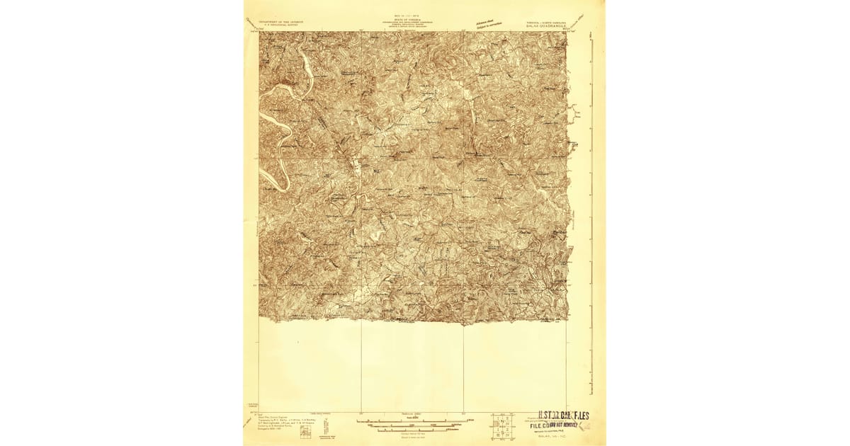 1931 Map of Galax, Carroll County, VA — High-Res | Pastmaps