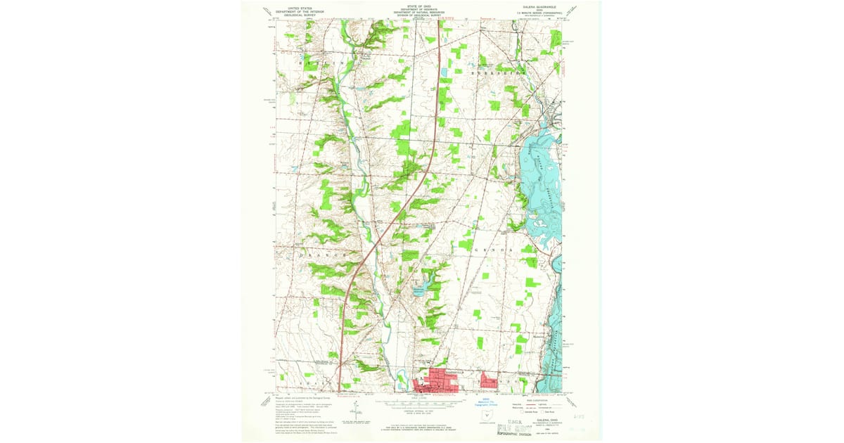 1964 Map of Galena, OH — High-Res | Pastmaps