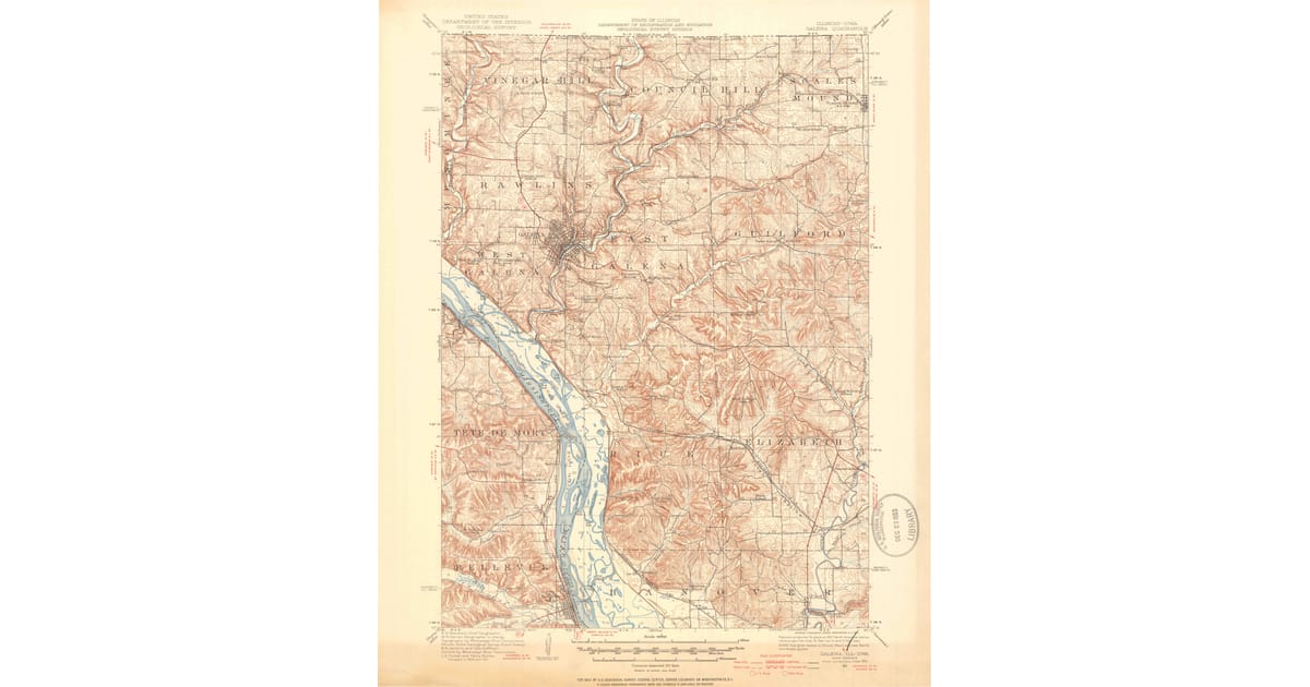1911 Map of Galena, IL — High-Res | Pastmaps