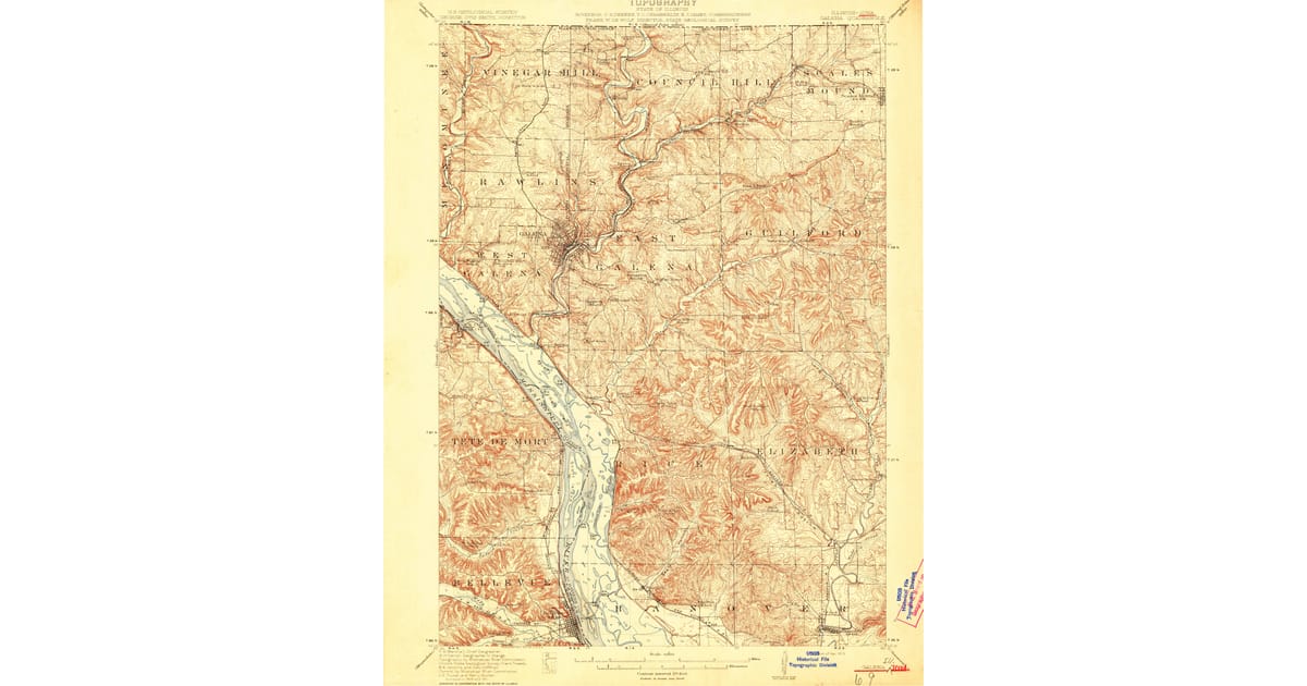 1913 Map of Galena, IL — High-Res | Pastmaps