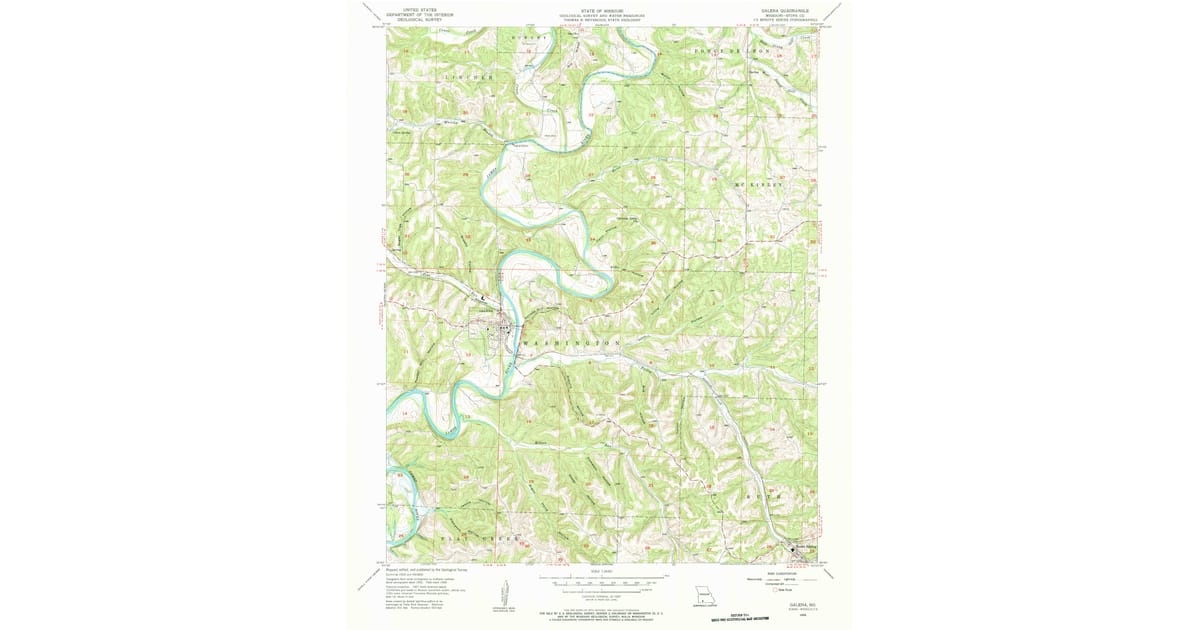 1956 Map of Galena, MO — High-Res | Pastmaps